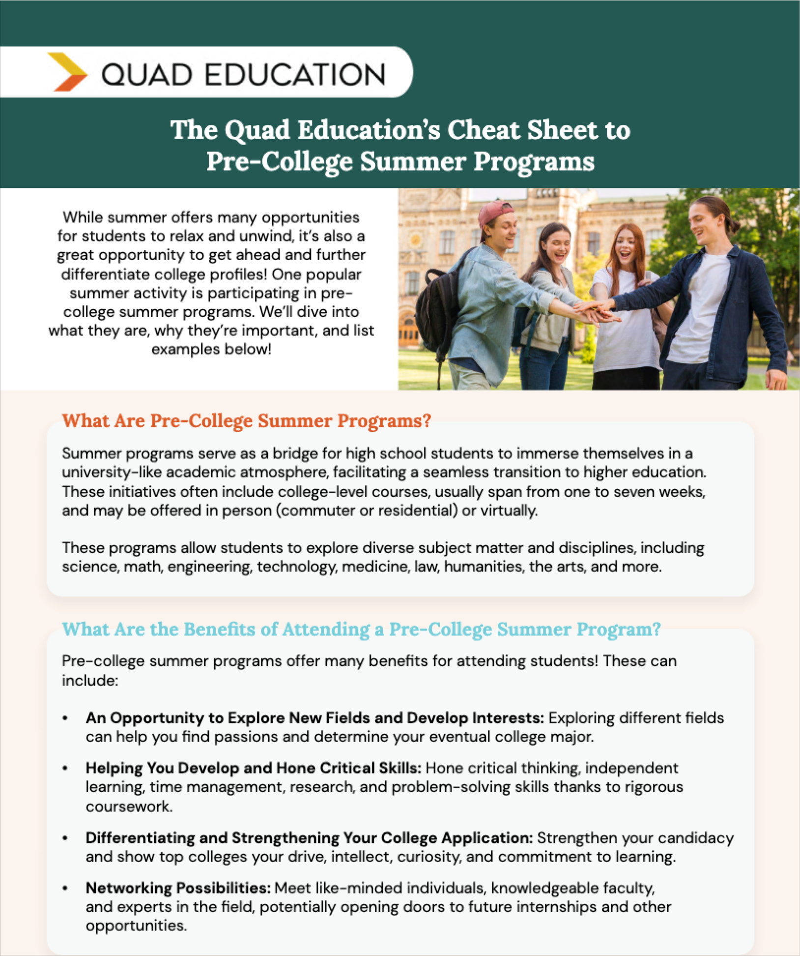 Cheat Sheets | Quad Education